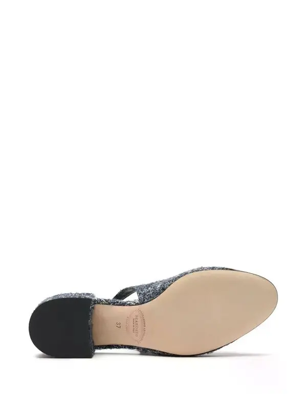 SCAROSSO 35mm Tweed Slingback Pumps