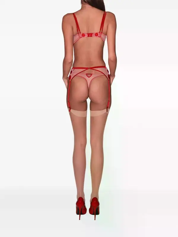 FLEUR DU MAL Polka-dot Balconette Bra