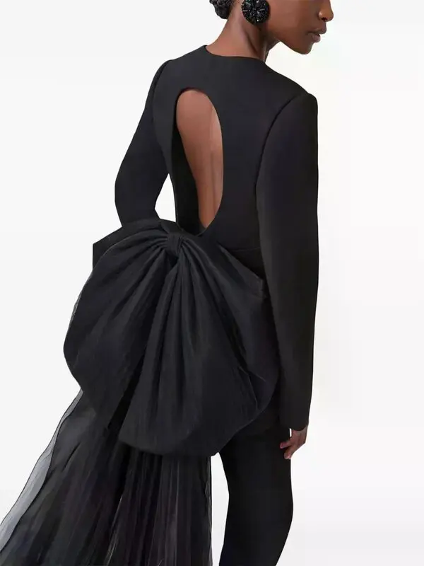 Carolina Herrera Bow-embellished Tulle Jacket