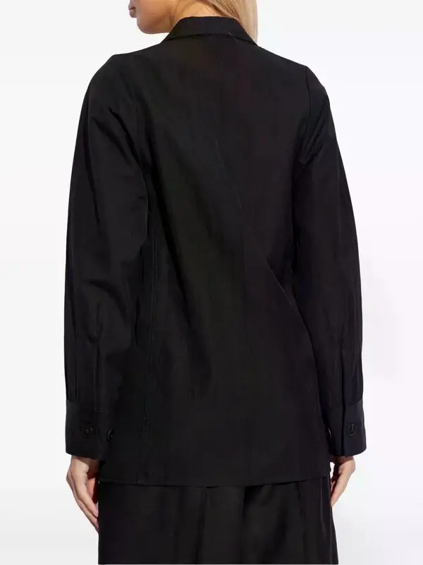 FORTE_FORTE Single-breasted Twill Blazer