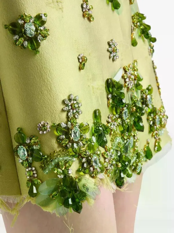Prada Crystal-embellished Mini Skirt