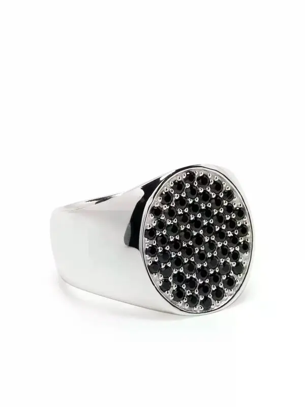 Tom Wood Pinkie Spinel Signet Ring - Silver
