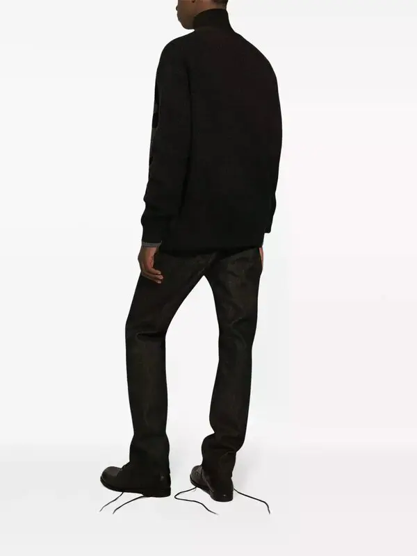 Dolce & Gabbana Logo-intarsia Virgin Wool Cardigan