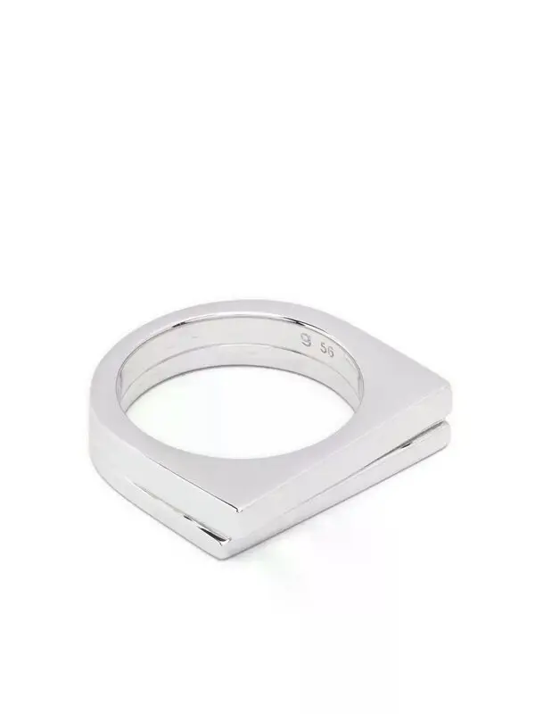 Tom Wood Step L Layered Ring - Silver
