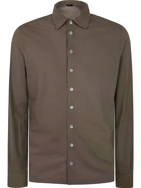 Herno Jersey Shirt - Brown