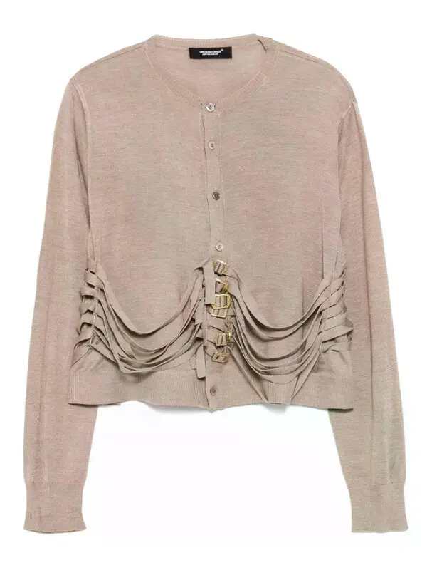 Undercover Button-up Cardigan With Adjustable Waist Straps