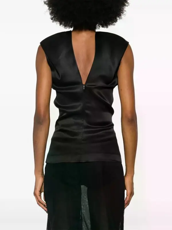 Khaite Ami Silk Blouse - Black