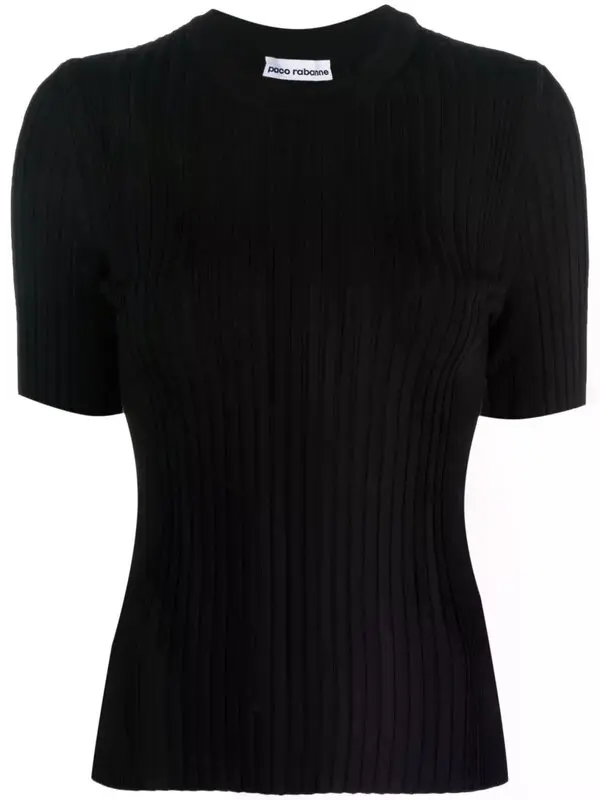 Rabanne Ribbed-knit Wool-blend Top