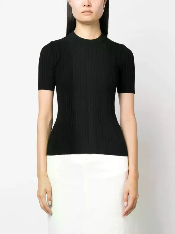 Rabanne Ribbed-knit Wool-blend Top