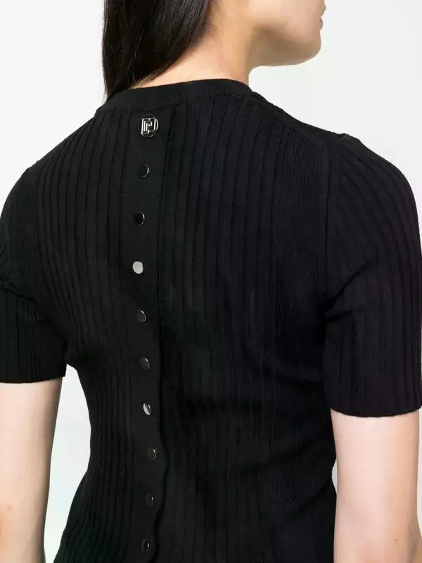 Rabanne Ribbed-knit Wool-blend Top