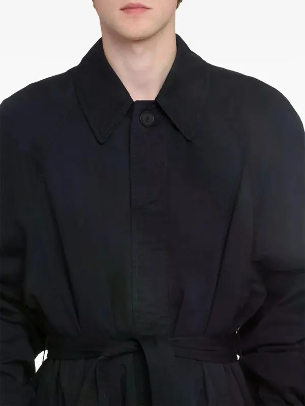 Balenciaga Deconstructed Long Cotton Coat