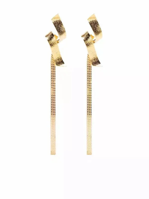 WOUTERS & HENDRIX Swirl Chain-link Earrings - Gold