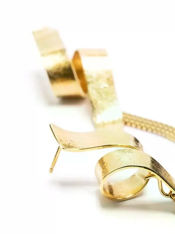 WOUTERS & HENDRIX Swirl Chain-link Earrings