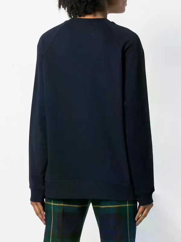 Alberta Ferretti Alitalia Embroidered Logo Sweatshirt
