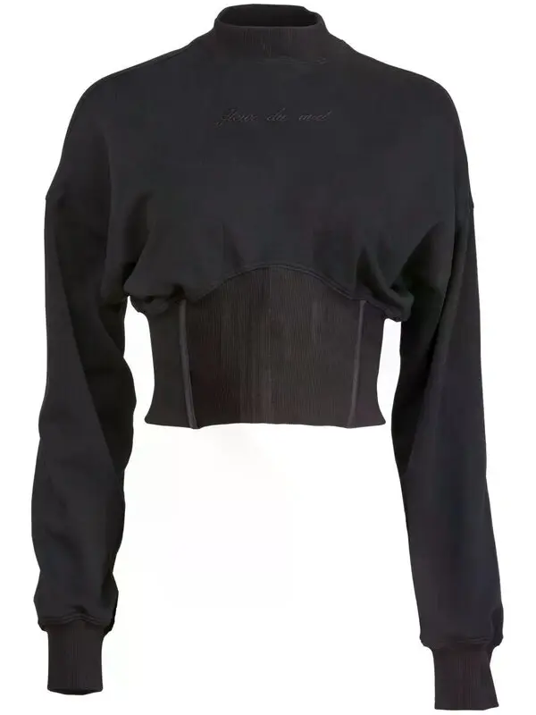 FLEUR DU MAL Panelled Corset Sweater