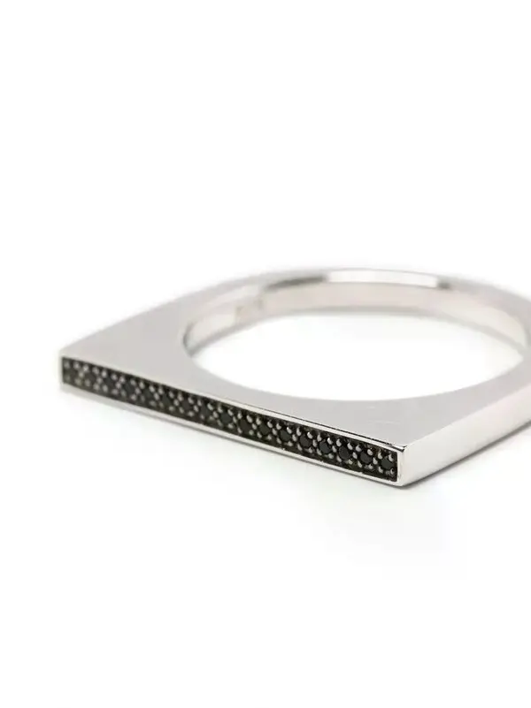 Tom Wood Crystal-embellished Signet Ring