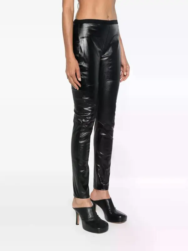 Rick Owens Coated-finish Leggings