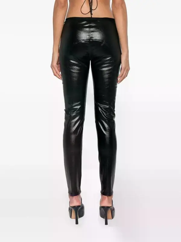 Rick Owens Coated-finish Leggings