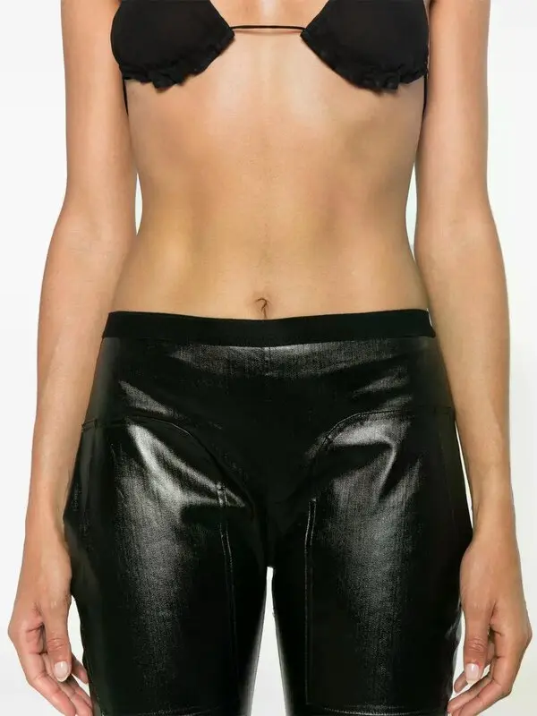 Rick Owens Coated-finish Leggings