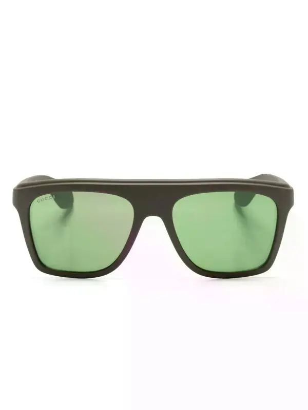 Gucci Square-frame Sunglasses - Green