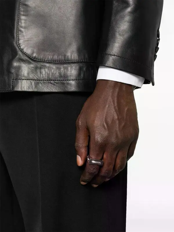 Tom Wood Black Spinel Stack Rings