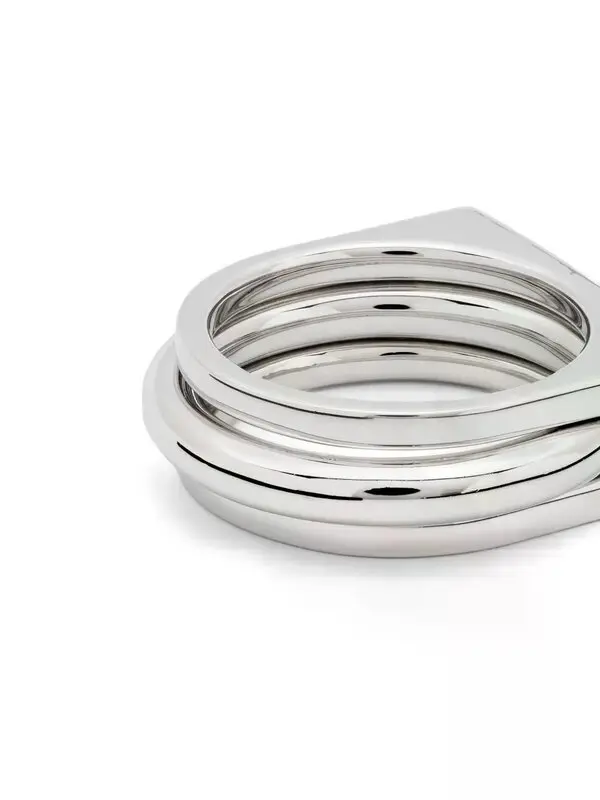 Tom Wood Black Spinel Stack Rings