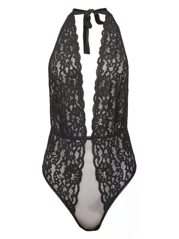 FLEUR DU MAL Charlotte Halterneck Teddy - Black