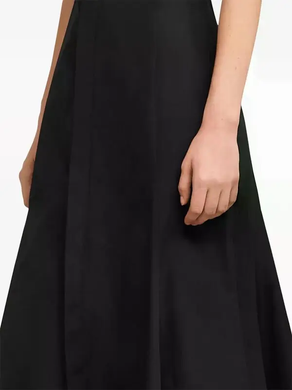 AMI Paris Short-sleeve Cotton Midi Dress
