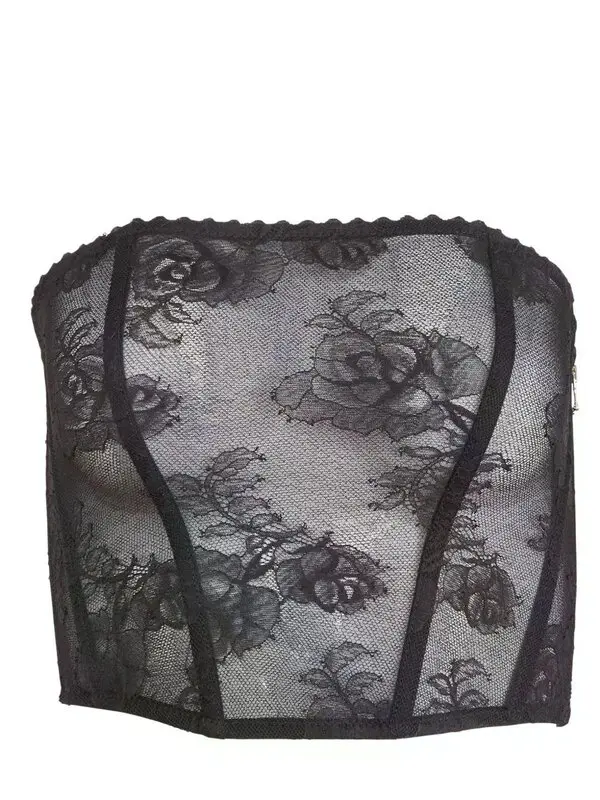 FLEUR DU MAL Bouquet Corset - Black