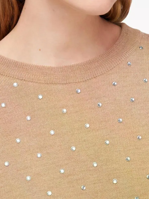 Rabanne Crystal-embellished Wool Jumper
