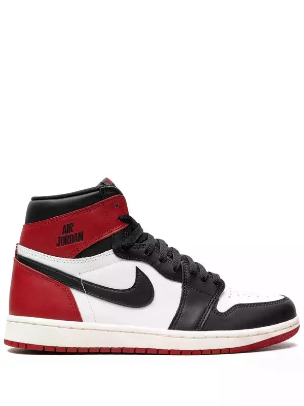 JORDAN Air 1 High Og Black Toe Reimagined Sneakers - Red