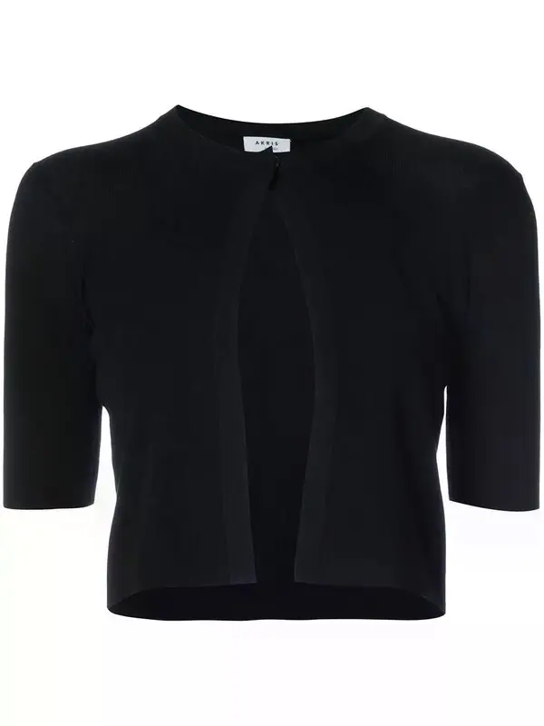 Akris Cropped Round-neck Cardigan
