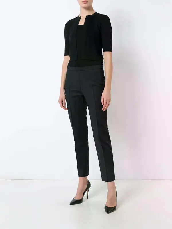 Akris Cropped Round-neck Cardigan