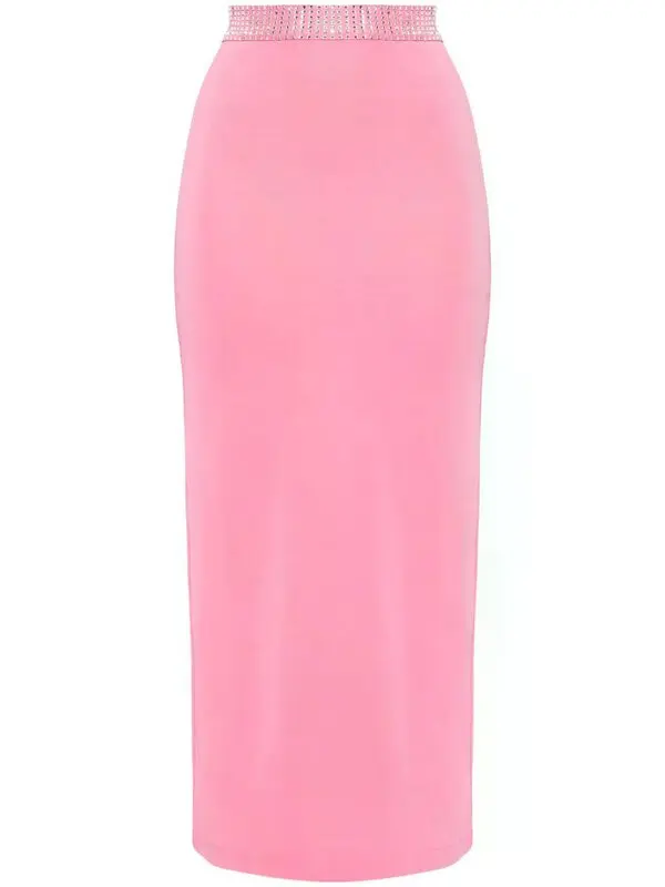 David Koma Crystal-embellished Midi Skirt