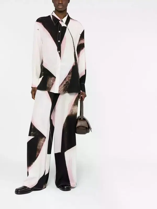 Alexander McQueen Printed High-waist Trousers