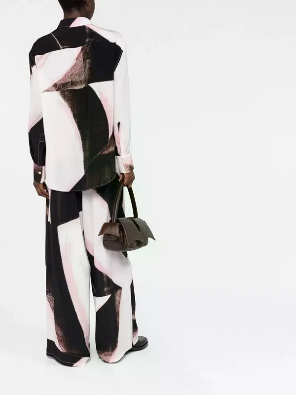 Alexander McQueen Printed High-waist Trousers
