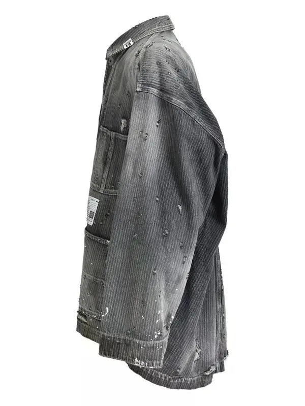 Mihara Yasuhiro Denim Shirt Jacket - Black