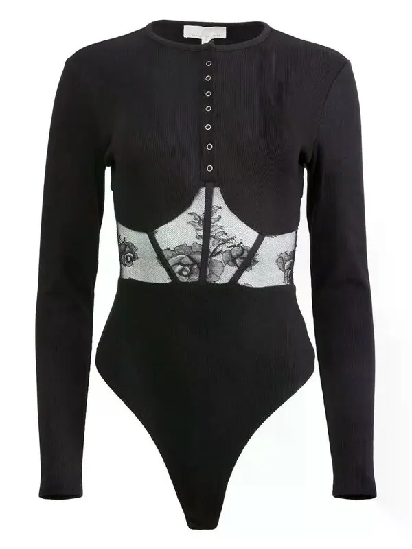 FLEUR DU MAL Lace Bodysuit