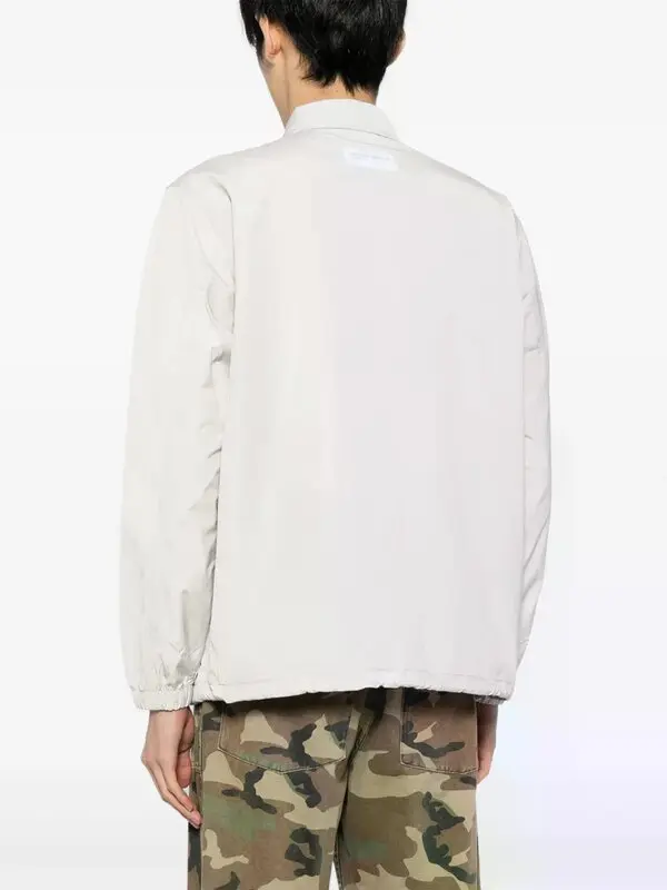 AAPE BY *A BATHING APE Logo-patch Long-sleeved Jacket - Grey
