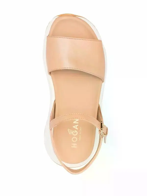 Hogan 60mm Open-toe Leather Sandals
