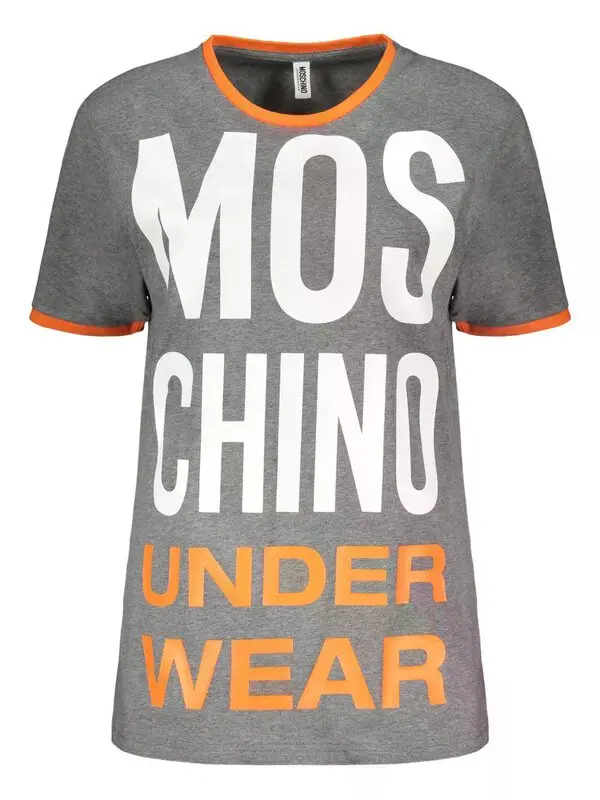 Moschino Stretch-cotton T-shirt - Grey