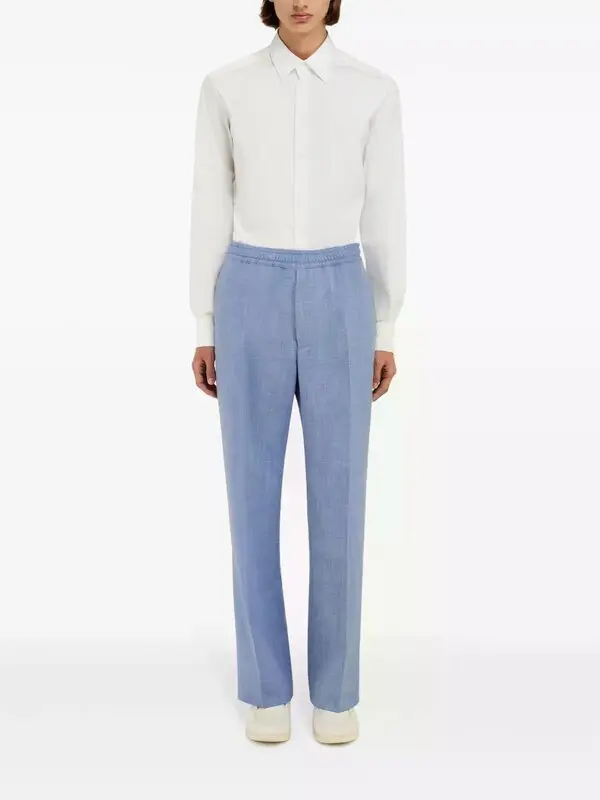 FERRAGAMO Mélange-effect Trousers