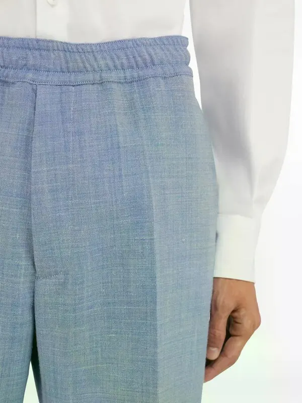 FERRAGAMO Mélange-effect Trousers