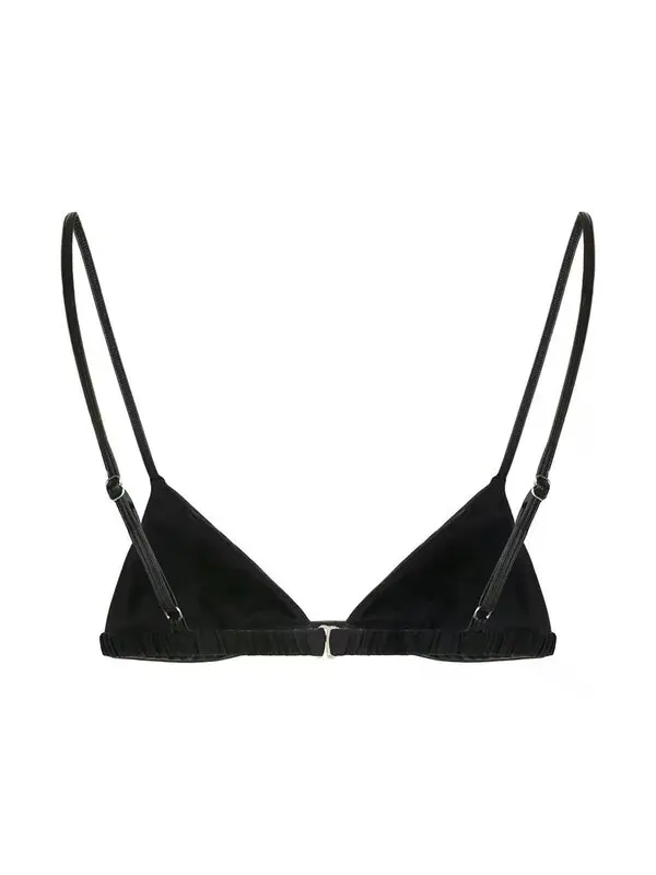 FLEUR DU MAL Vegan Leather Triangle Bra