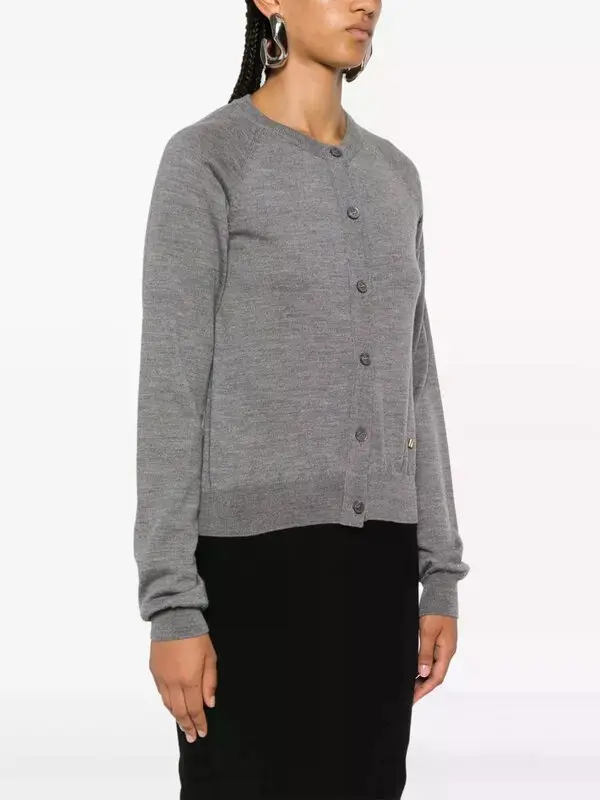Moschino Mélange-effect Virgin Wool Cardigan