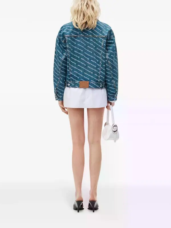 Alexander Wang Logo-print Denim Jacket