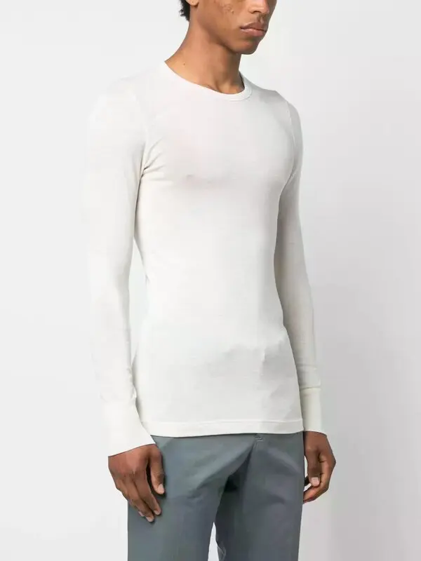 Hanro Long-sleeved Wool-blend T-shirt