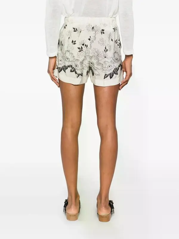 P.a.r.o.s.h Steven Floral Print Shorts