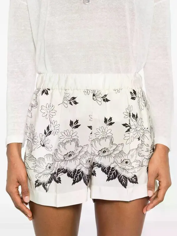 P.a.r.o.s.h Steven Floral Print Shorts