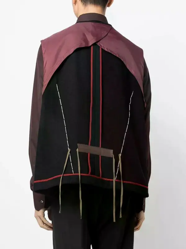 Kolor Patchwork Wool Vest
